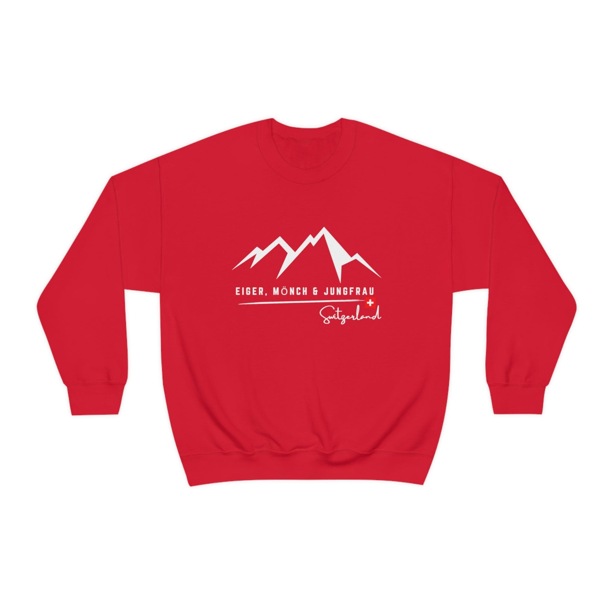 Switzerland Sweatshirt, Swiss Souvenir Sweatshirt, Eiger Mönch & Jungf ...